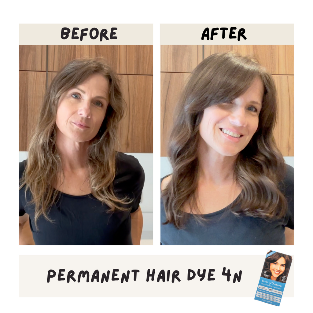 4N Natural Medium Brown Permanent Hair Dye - Tints of Nature